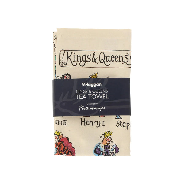 Kings & Queens Tea Towel - The National Archives Shop
