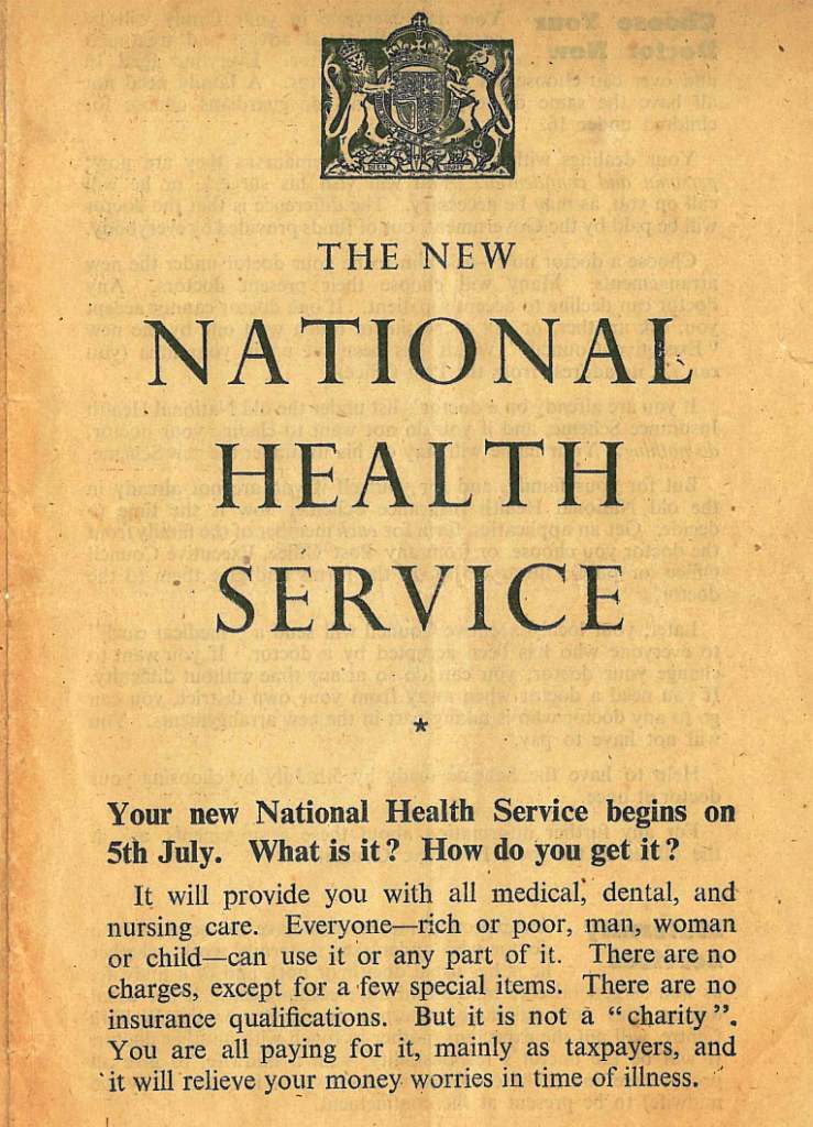 The New National Health Service NHS 1948 Replica Leaflet - The National ...